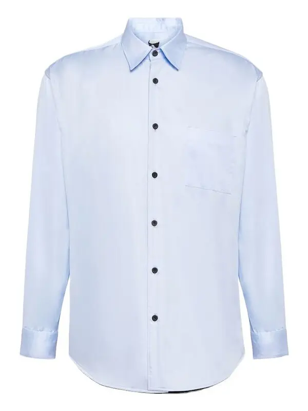 GR10K Cotton Poplin Shirt - Blue
