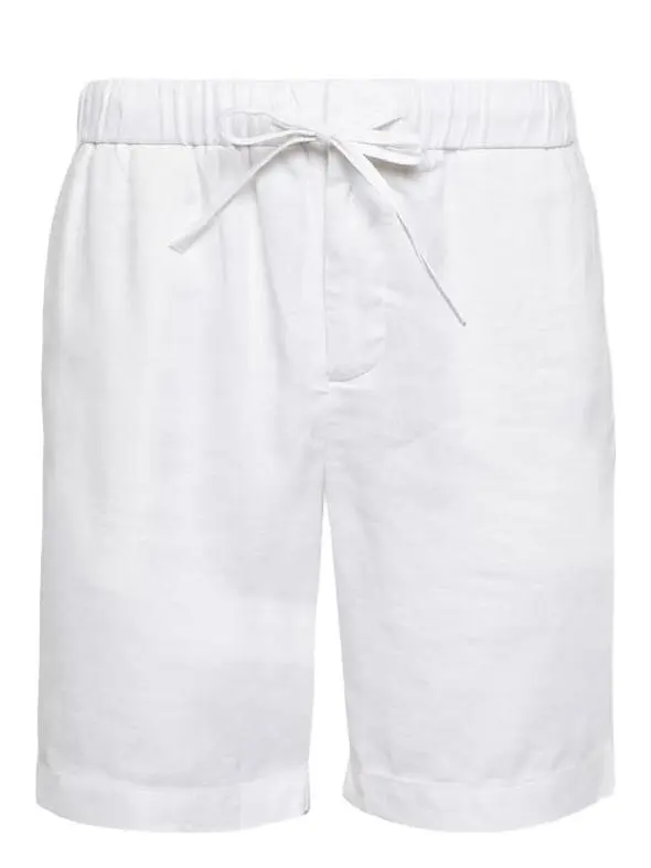 Frescobol Carioca Felipe Linen-blend Shorts - White