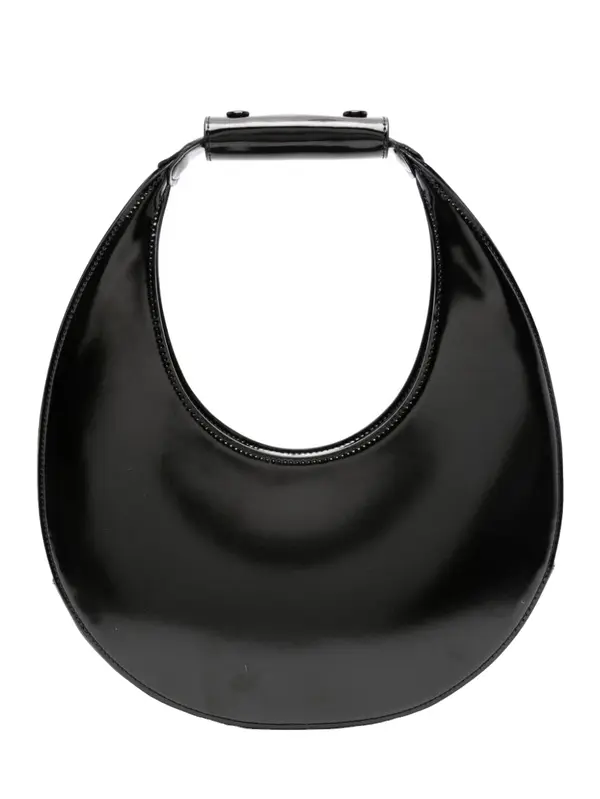 Staud Moon Leather Shoulder Bag - Black