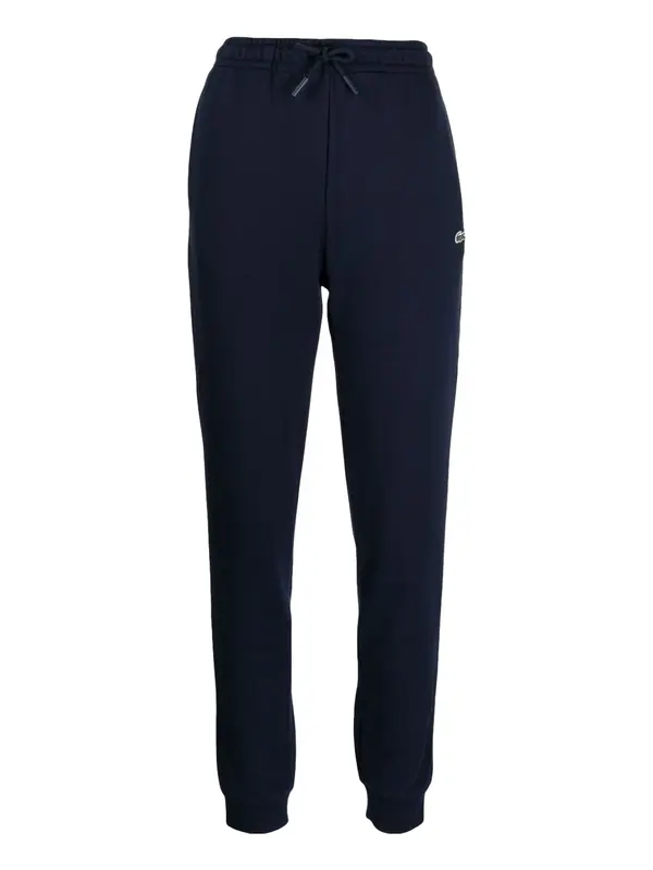 Lacoste High-waist Cotton Track Pants - Blue