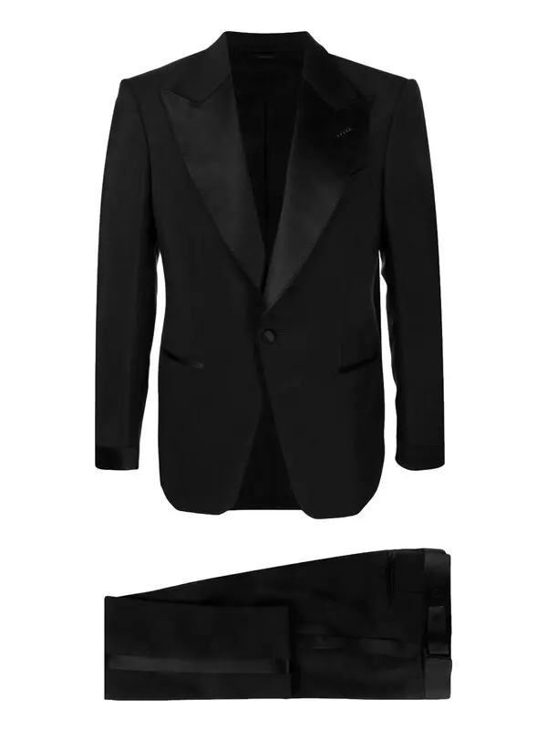 TOM FORD Two-piece Single-breasted Dinner Suit - Black
