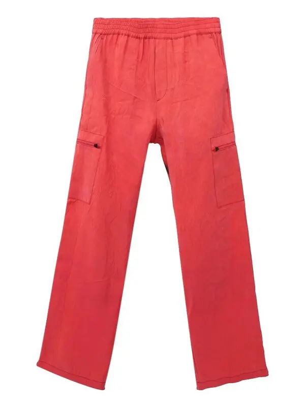CASELLA MEYER Silk Cargo Pants - Orange