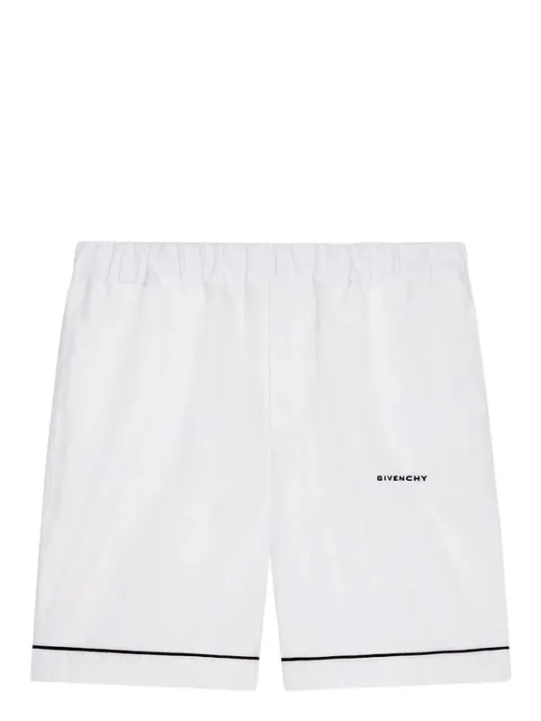 Givenchy Fluid Linen Shorts - Optic White