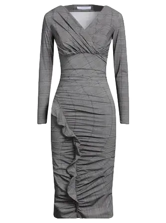Chiara Boni La Petite Robe Bodycon Midi Dress - Grey