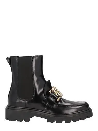 TOD'S Ankle Boots In Leather - Black
