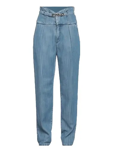 Pinko Tapered Jeans With Belt - Blue