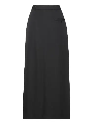 Burberry Wool Wide Leg Pants - Black