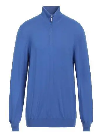 GRAN SASSO Lightweight Knit Cashmere Turtleneck - Blue
