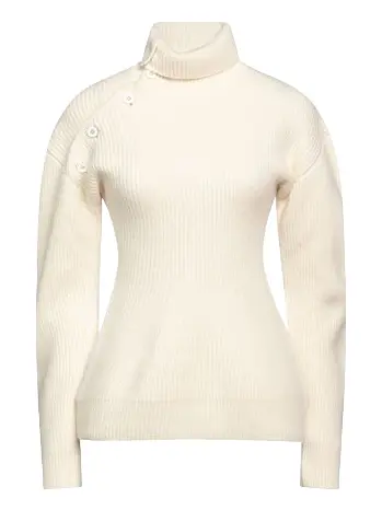 JIL SANDER Turtleneck Knit Top - White