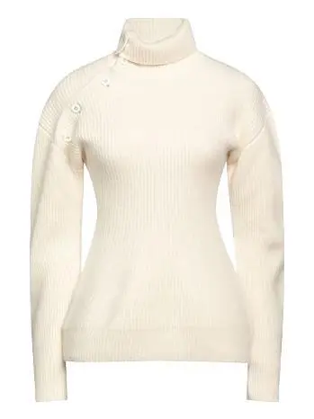 JIL SANDER Turtleneck Knit Top - White