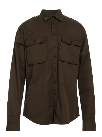 Dsquared2 Shirt Size Cotton, Brass - Green