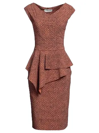 Chiara Boni La Petite Robe Midi Bodycon Dress - Red