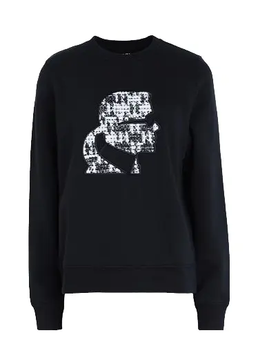Karl Lagerfeld Boucle Karl Sweatshirt - Black
