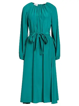P.a.r.o.s.h Midi Flared Dress - Green