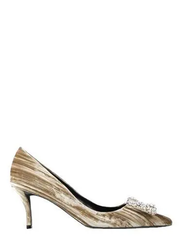 ROGER VIVIER Pumps In Textile Fibers - Yellow