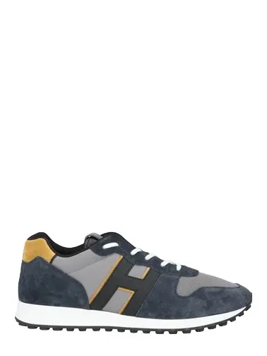 Hogan Sneakers Size Leather, Textile Fibers - Blue