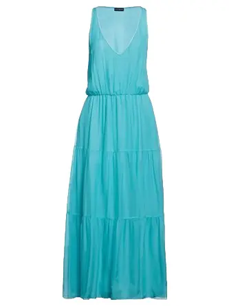 Emporio Armani Maxi Slip Dress - Blue