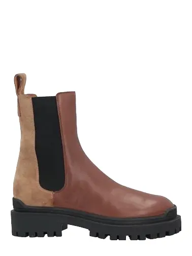 High Ankle Boots - Brown