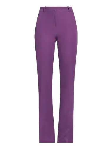 ERMANNO FIRENZE Flared Slim-leg Trousers - Purple
