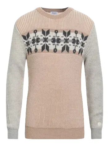 HERITAGE Multicolor Pattern Sweater - Beige
