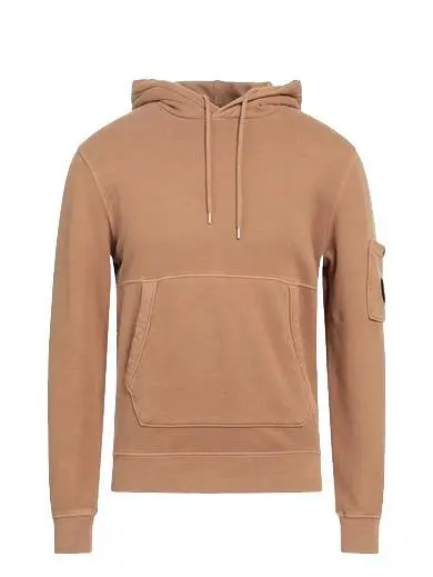 C.P. COMPANY Cotton Fleece Hoodie - Camel