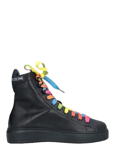 RUCOLINE High-top Leather Sneakers - Black