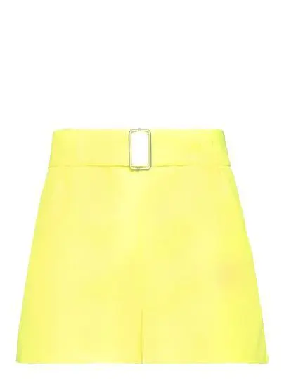 Philosophy Di Lorenzo Serafini High-waisted Belted Shorts - Yellow