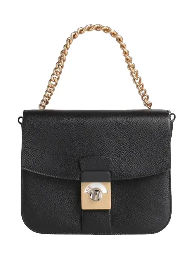 MAISON MARGIELA Handbag In Goat Skin, Cotton, Brass, Zinc, And Metal - Black