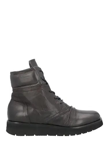 IXOS Leather Lace-up Ankle Boots - Grey