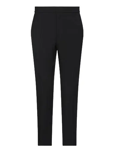 Neil Barrett Tapered Leg Gabardine Pants With Cuffed Hems - Black