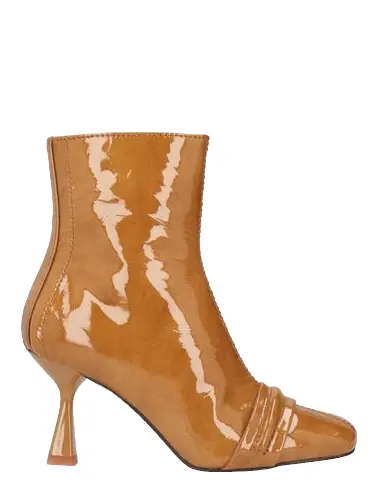 ELVIO ZANON Leather Ankle Boots - Beige