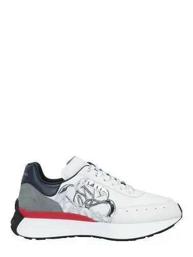 Alexander McQueen Low-top Leather Sneakers - White
