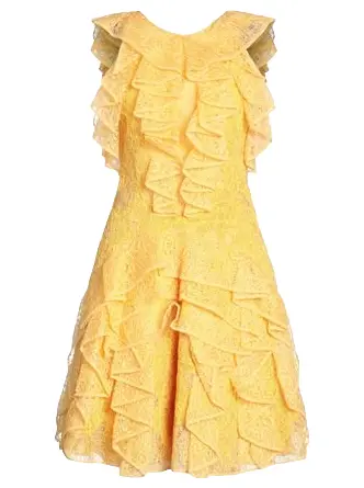 Ermanno Scervino Mini Dress - Yellow
