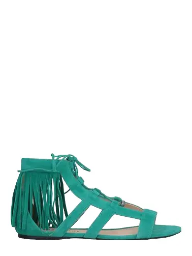 Longchamp Gladiator Sandals - Green