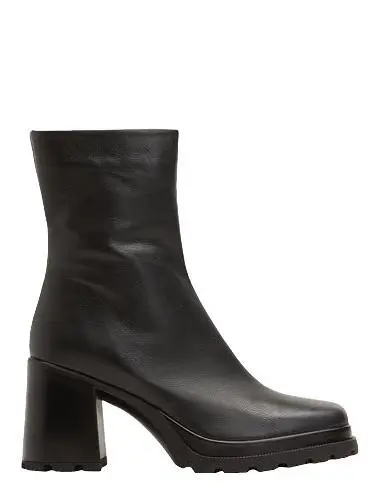 8 BY YOOX Leather Ankle Boots - Black