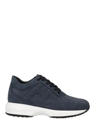 Hogan Soft Leather Glitter Sneakers - Blue