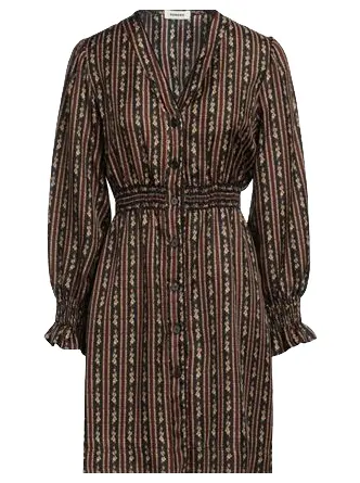Sandro Mini Shirt Dress - Brown