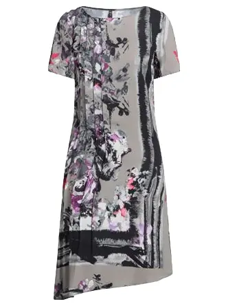 MANILA GRACE Midi Dress - Grey