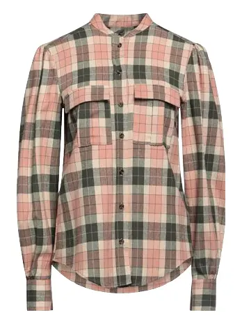 CIRCUS HOTEL Checked Flannel Shirt - Pink