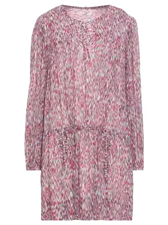 MARANT ETOILE Mini Floral-print Crepe Dress - Magenta