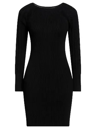 Pinko Mini Knit Bodycon Dress - Black