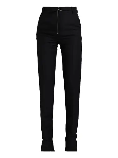 CAPASA MILANO High-waisted Straight Leg Pants - Black
