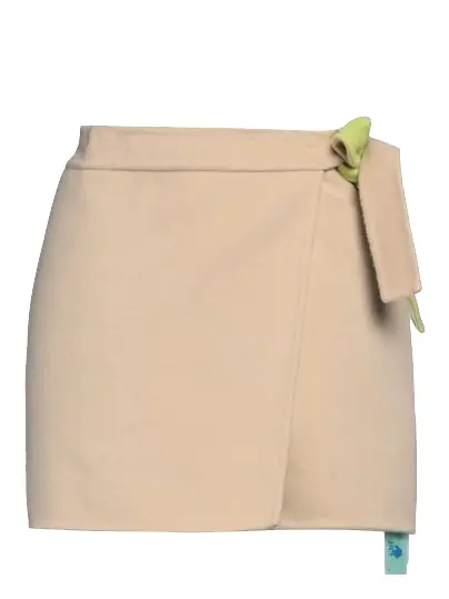 OFF-WHITE™ Mini Virgin Wool And Cashmere Skirt - Beige