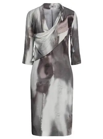IXOS Viscose Midi Dress - Grey
