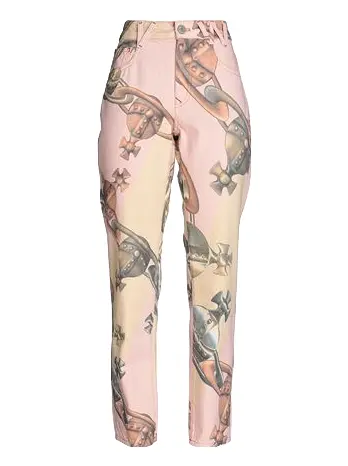 VIVIENNE WESTWOOD Tapered Organic Cotton Jeans - Pink