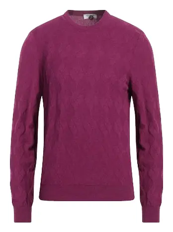 HERITAGE Solid Cashmere Crewneck Sweater - Purple