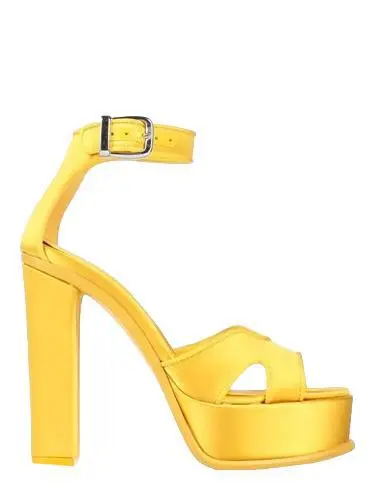 Alexander McQueen Ankle Strap Sandal - Yellow