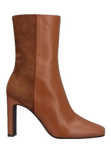 High Ankle Boots - Brown