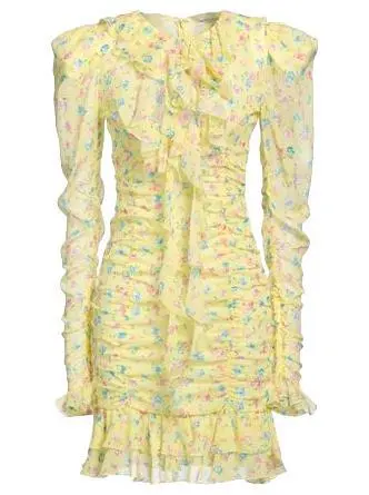 Alessandra Rich Mini Dress - Yellow