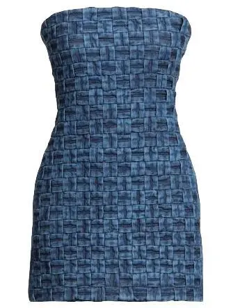 Pinko Mini Denim Patchwork Dress - Blue